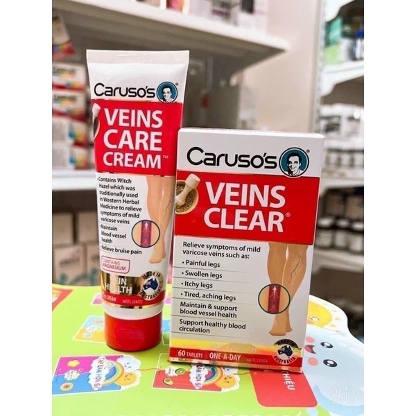 📌 VEIN CLEAR - VIÊN UỐNG CHO NGƯỜI BỊ GIÃN TĨNH MẠCH (Caruso's Natural ...