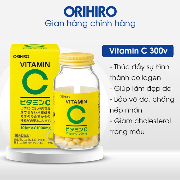 Viên uống Vitamin C Orihiro 300 viên | Shopee Việt Nam