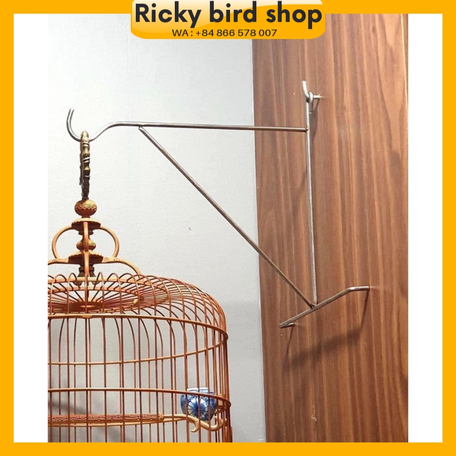 Móc treo lồng chim gắn tường Ricky - inox 201 chắc chắn không gỉ dài ...
