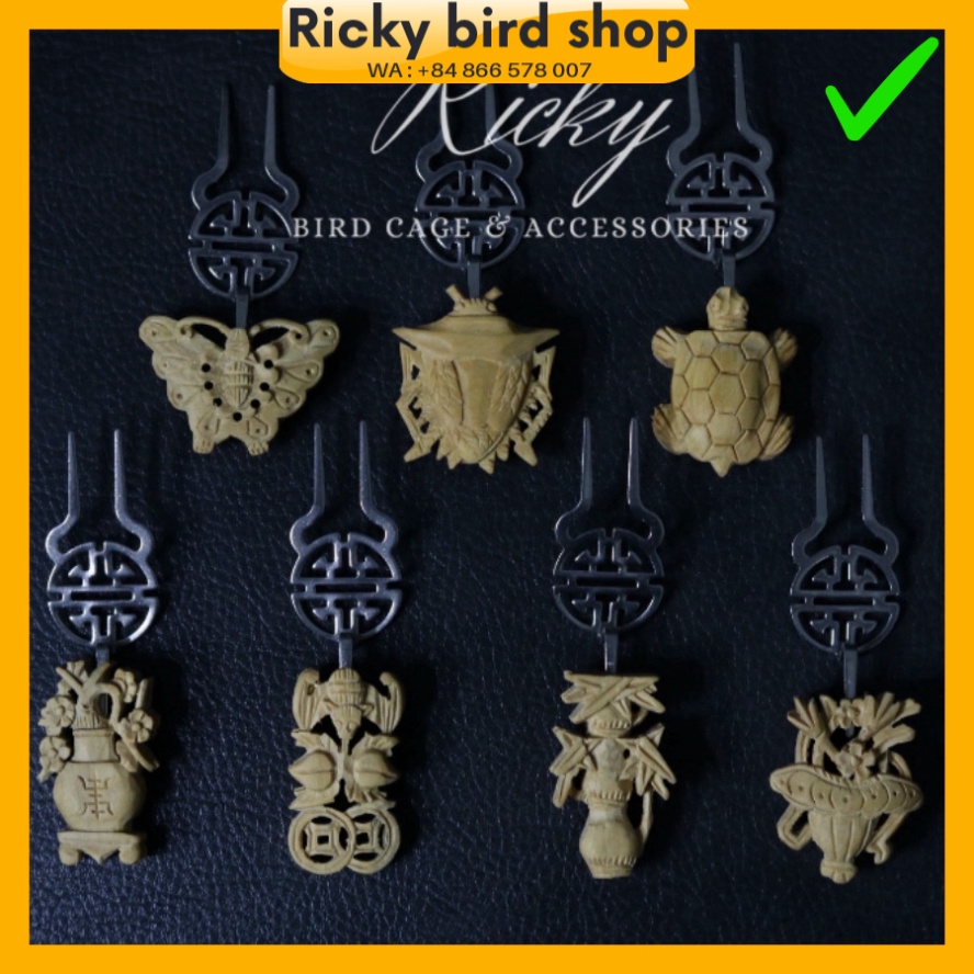 Xiên hoa quả cho chim khuyên cao cấp Ricky, xiên gỗ tàu nhiều mẫu mã ...