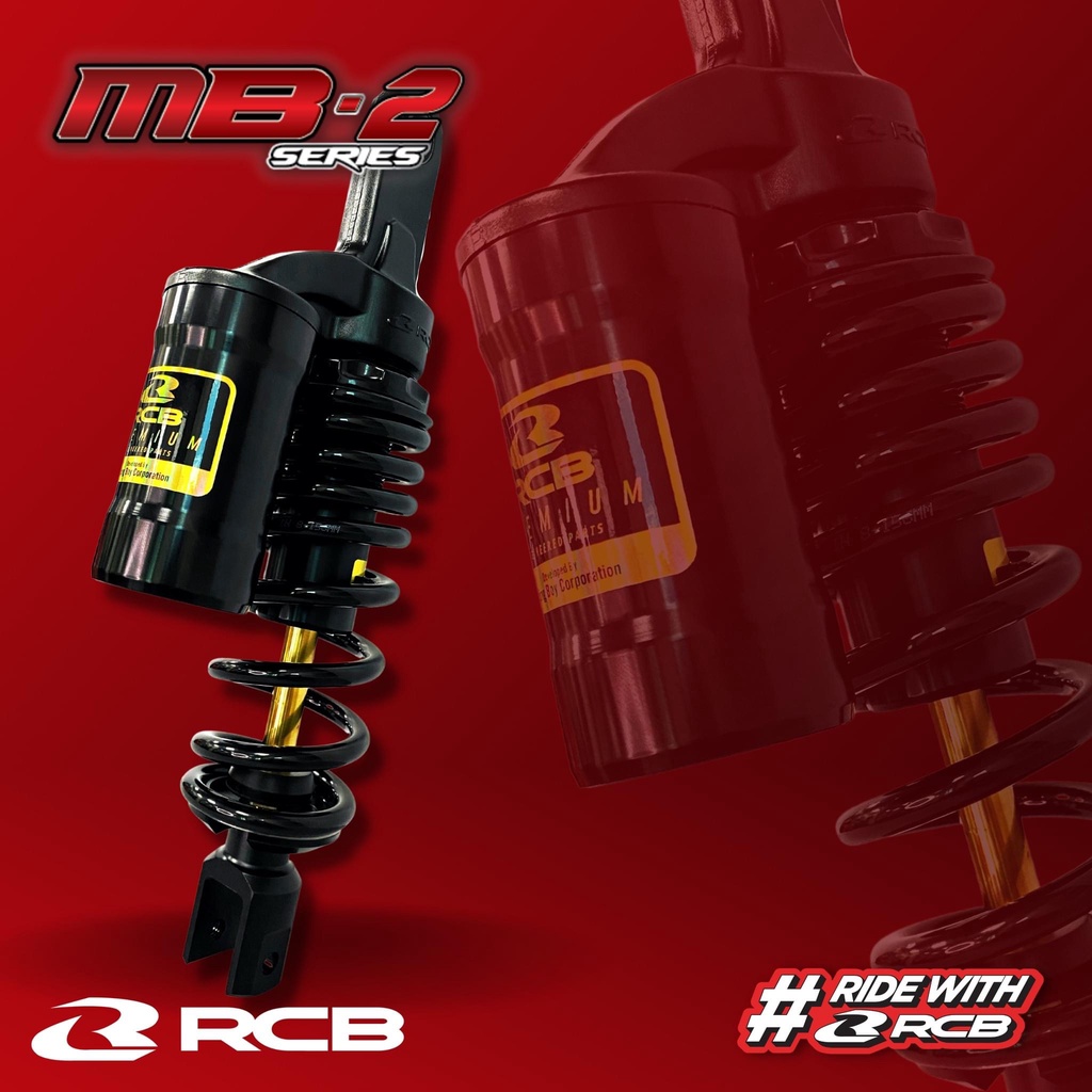 Phuộc RCB MB-2 ( Đen Ty Vàng Size : 330MM ) Gắn Vario / Click / Vision ...