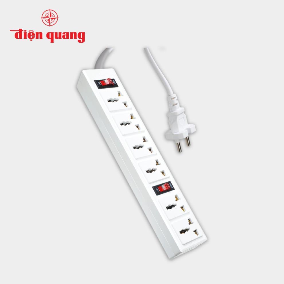 Ổ cắm Điện Quang ĐQ 003A-04 (6 lỗ 3 chấu) | Shopee Việt Nam