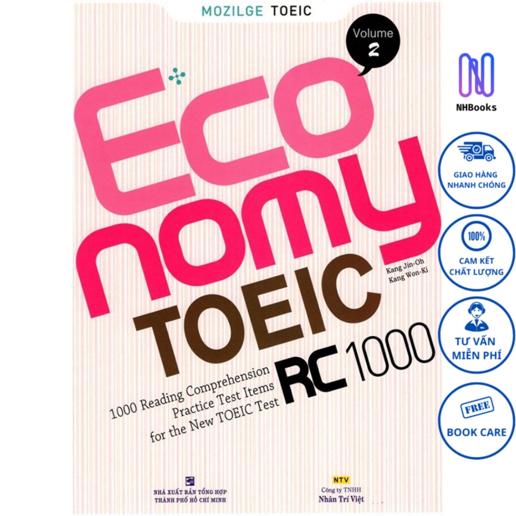 Sách - Economy TOEIC RC1000 Volume 2 - NHBOOK | Shopee Việt Nam