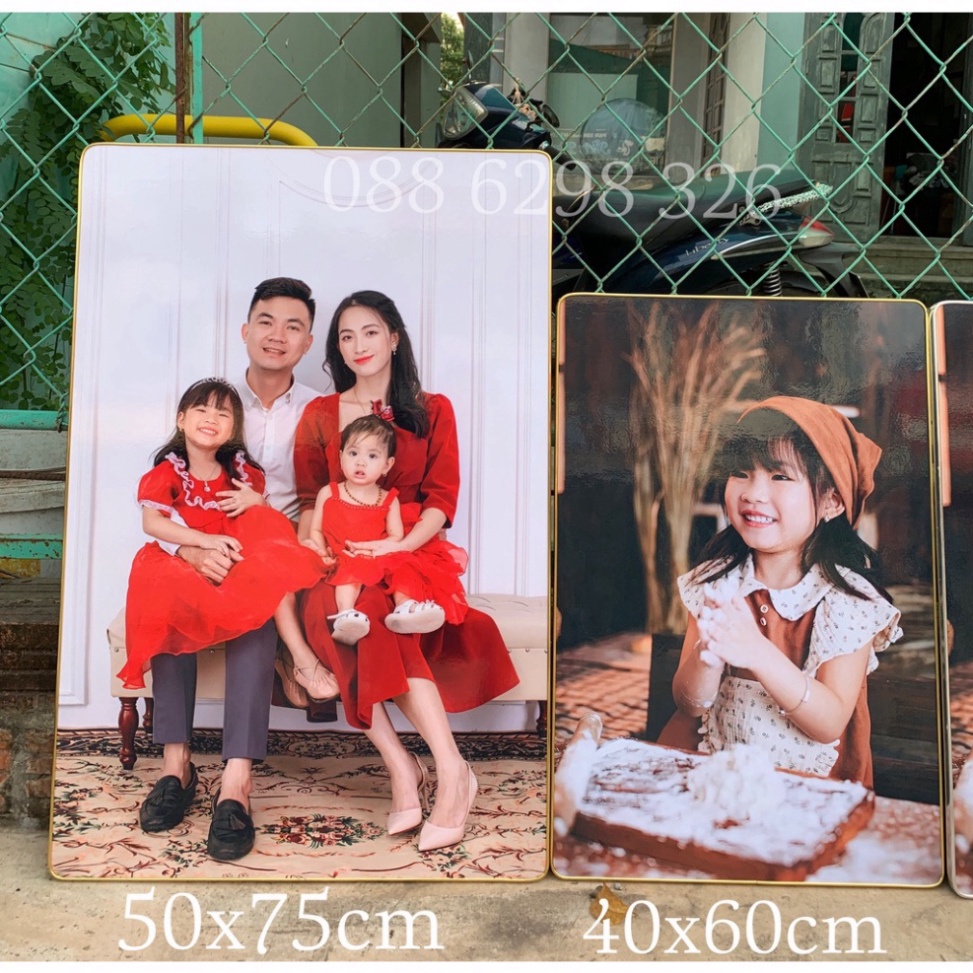 (Freeship) Khung ảnh gỗ tráng gương treo tường khổ lớn 40x60, 50x75 và 60x90 | Shopee Việt Nam