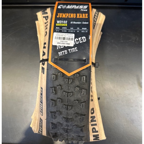 Lốp 27.5x 2.10 gấp MTB COMPASS Tire - Jumping hare W3102 | Shopee Việt Nam