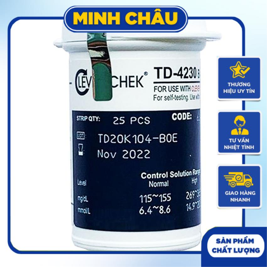 QUE THỬ ĐƯỜNG LEVER CHEK ( HỘP 25 QUE ) | Shopee Việt Nam