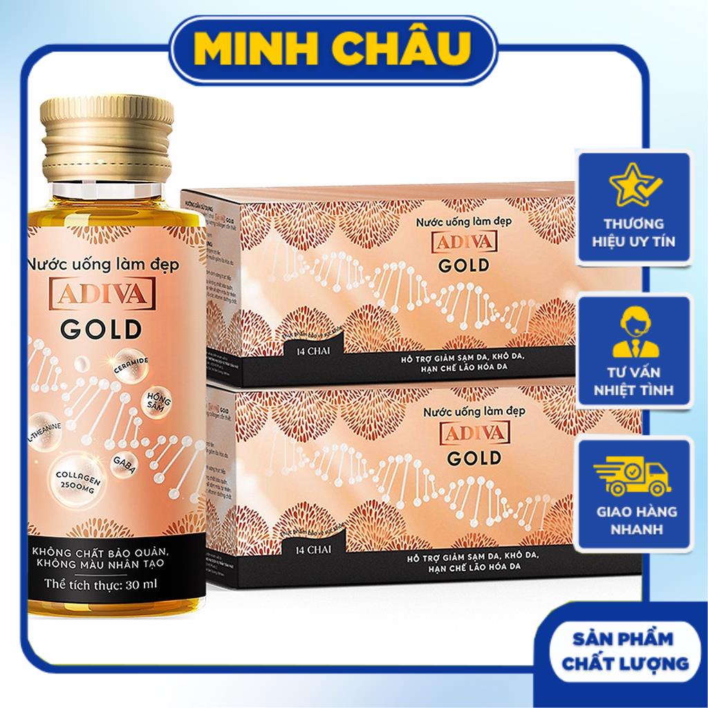 Nước uống làm đẹp Collagen ADIVA Gold hộp 14 lọ x 30ml | Shopee Việt Nam