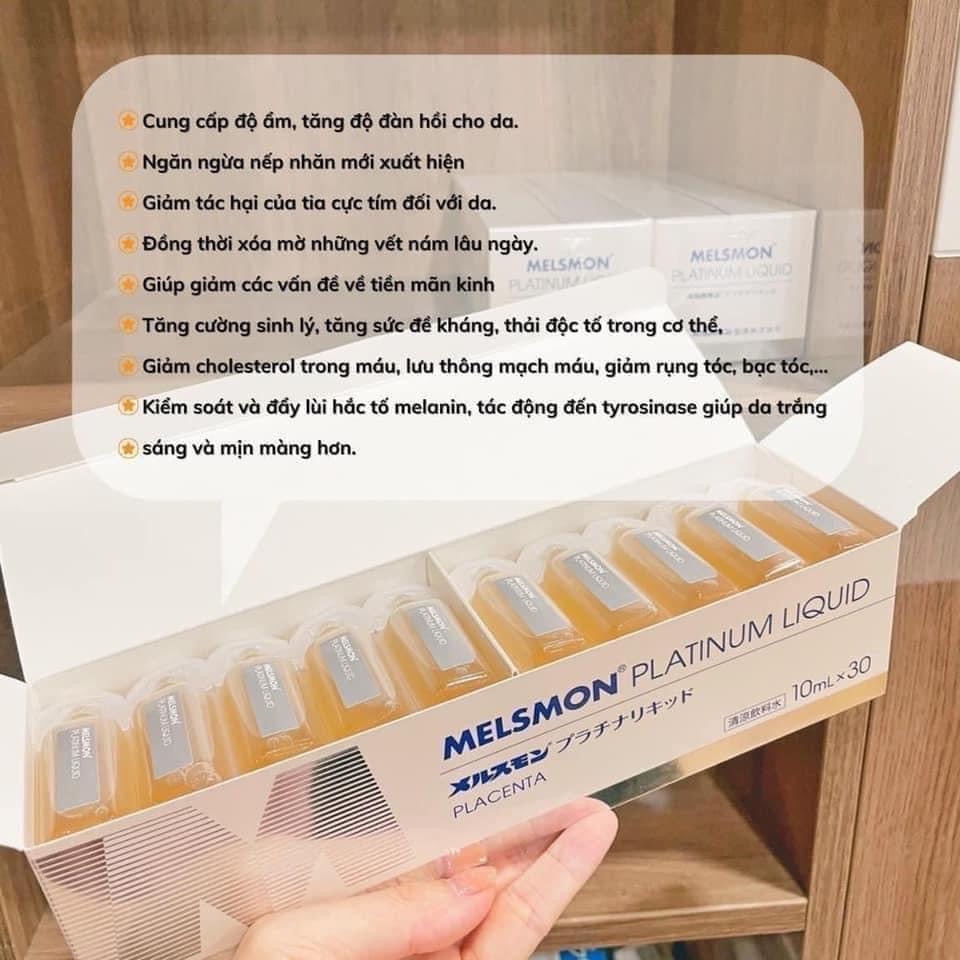 Nước uống nhau thai ngựa MELSMON Platinum Liquid Placenta | Shopee Việt Nam