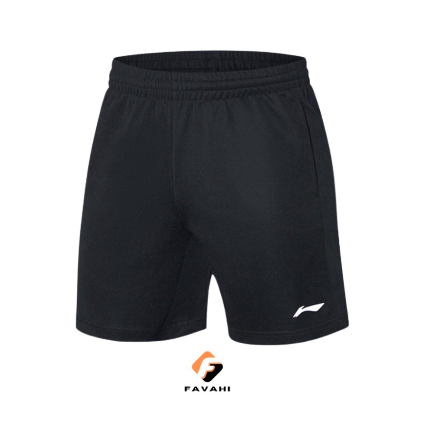 Quần Short Cầu Lông LINING FAVAHI Mã QFA29 Đen Thi Đấu Cho Nam Dùng ...