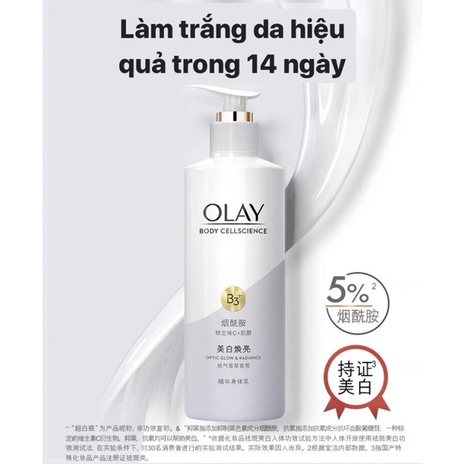 Sữa dưỡng thể trắng da cao cấp OLAY B3+ Niacinamide Body Cellscience ...