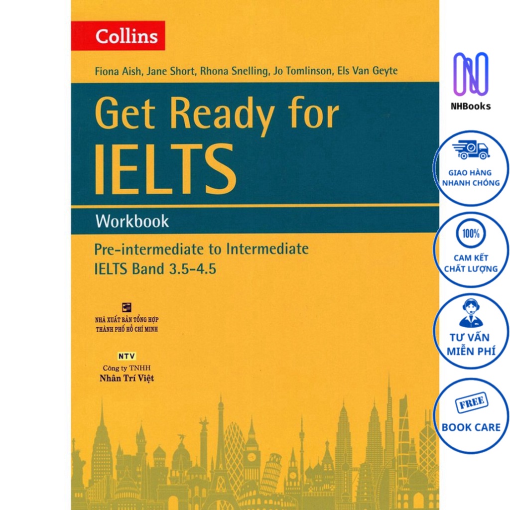 Sách - Collins Get Ready For Ielts Workbook - NHBOOK | Shopee Việt Nam