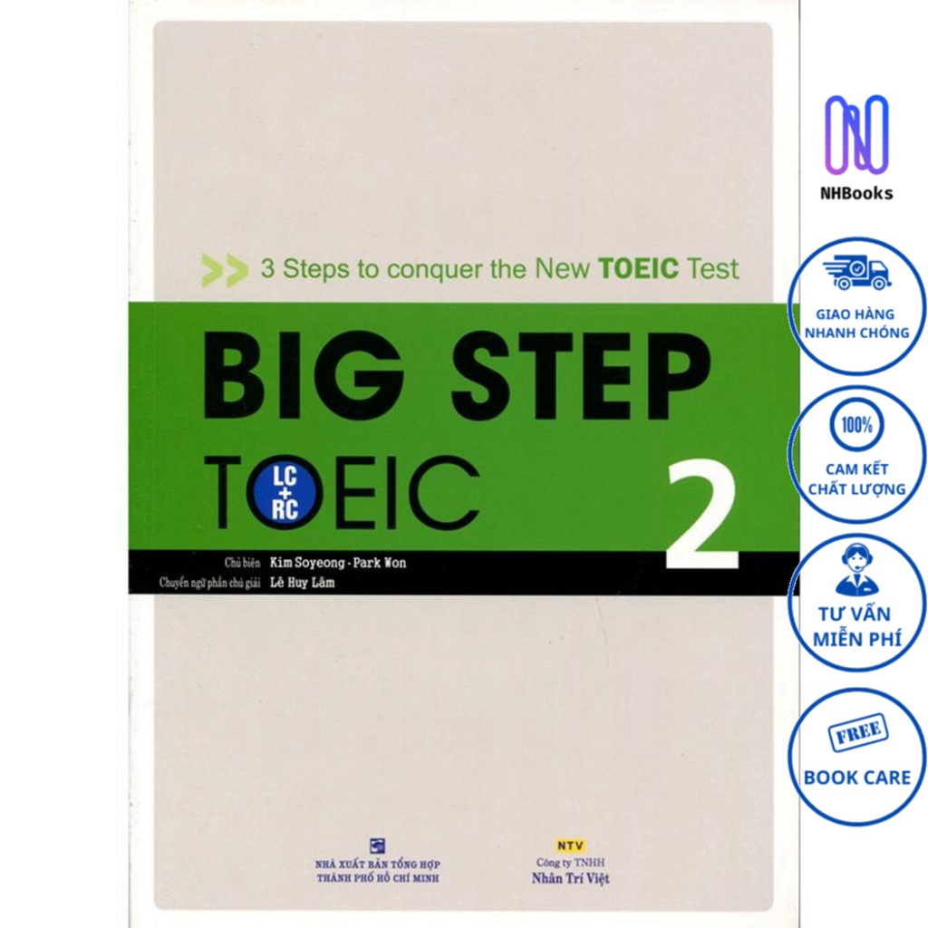 Sách - Big step toeic 2 (lc + rc) - kèm cd - NHBOOK | Shopee Việt Nam