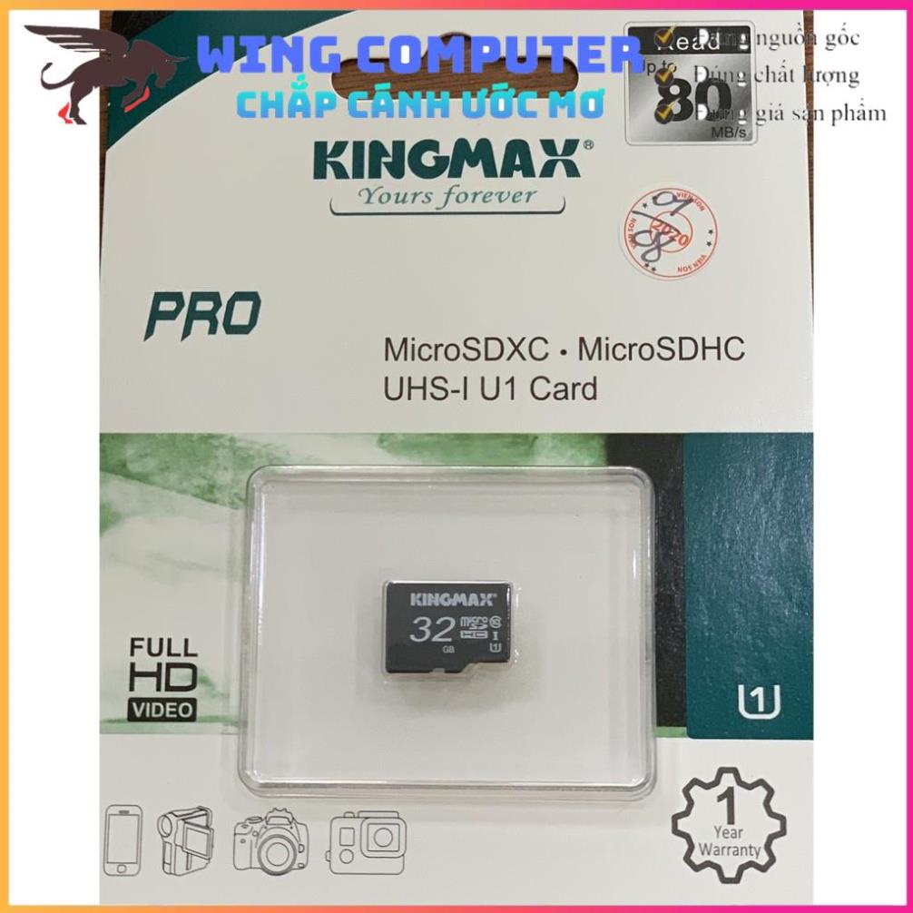 Thẻ nhớ Kingmax Micro SD Pro 32G Class 10, chuyên camera wifi | Shopee Việt Nam