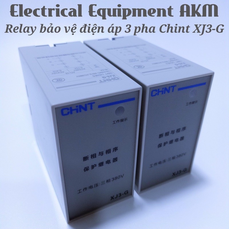 Relay Rơ Le Bảo Vệ Điện Áp 3 Pha Chint XJ3-G ( Chống Mất Pha Chint) AKM | Shopee Việt Nam