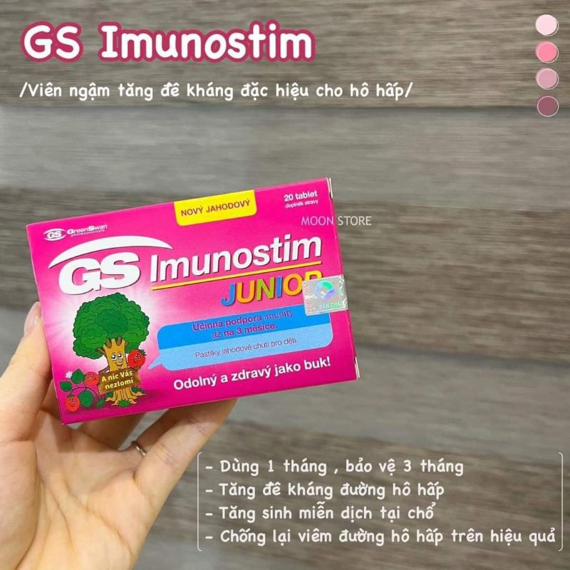 GS Imunostim Junior - Viên ngậm tăng đề kháng đặc hiệu cho hô hấp - NT ...