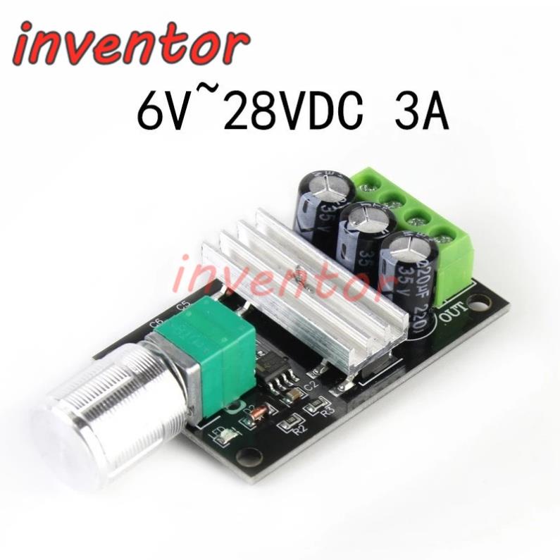 Mô đun điều chỉnh tốc độ động cơ PWM DC 6V 12V 24V 28V 3A 80W 1203BK | Shopee Việt Nam