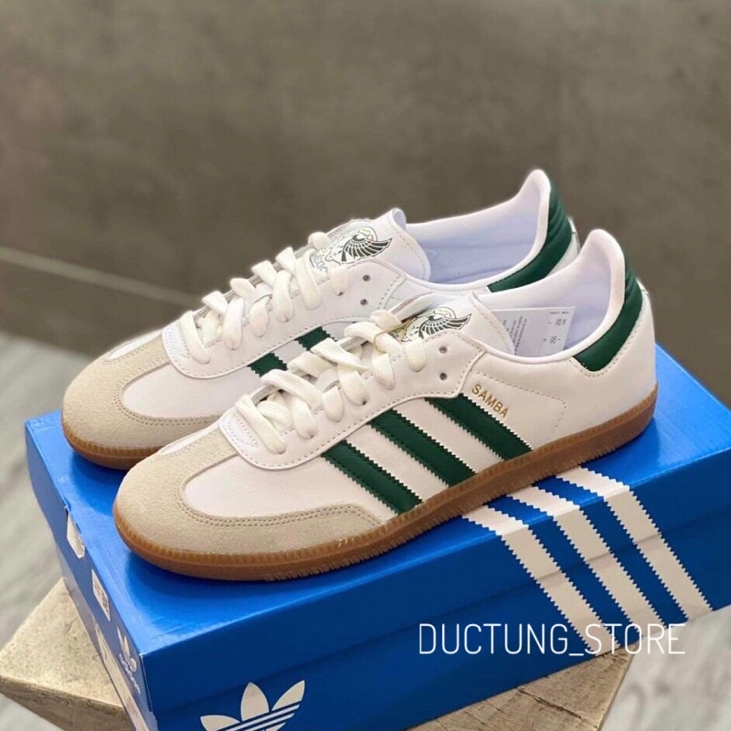 Giày Adi.das Samba Og White Green Đế Nâu Cao Cấp [ Fullbox + Freeship ...