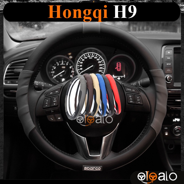 Bọc vô lăng sparco dành cho xe Hongqi H9 da PU cao cấp - Màu đen đỏ kem nâu xám xanh | Shopee ...