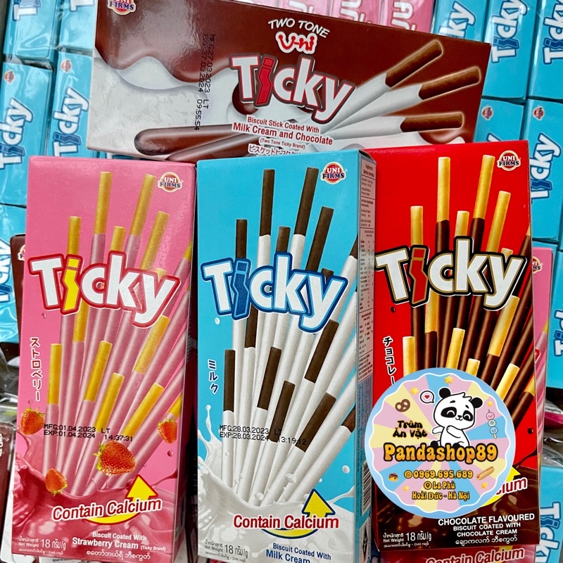 Bánh que Ticky Thái Lan phủ kem các vị (hộp 20g) | Shopee Việt Nam