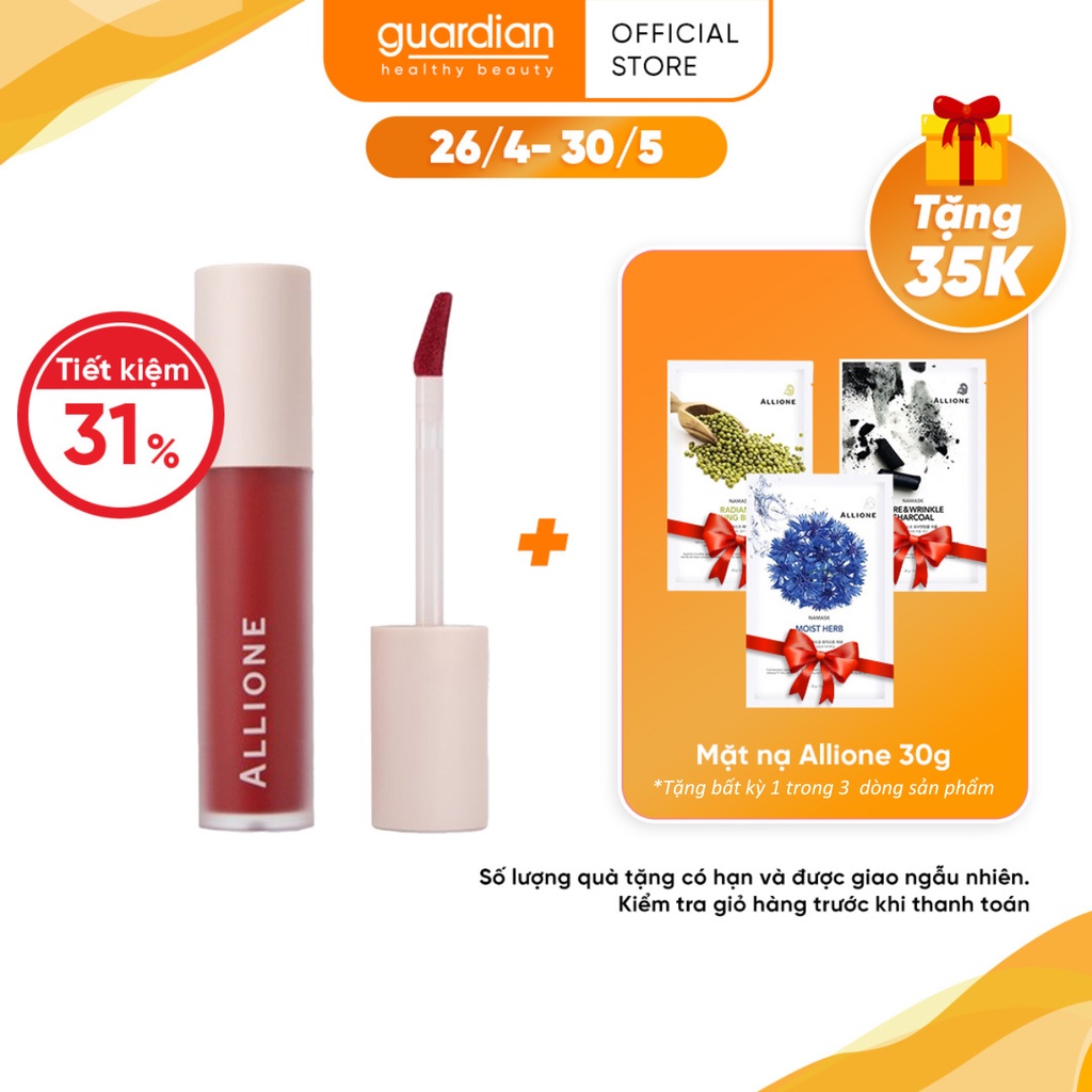 Son Kem Lì Allione Muse Mellow Velvet Tint 106 Sun Dance Scarlet 5.5g | Shopee Việt Nam