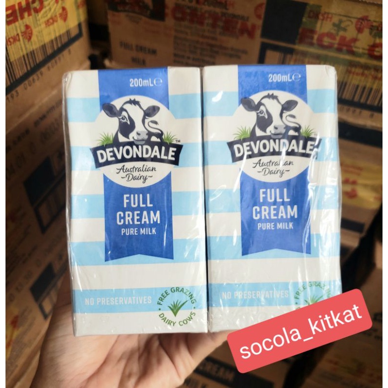 [Date 02/2025] Sữa tươi DEVONDALE NGUYÊN KEM 200ml | Shopee Việt Nam