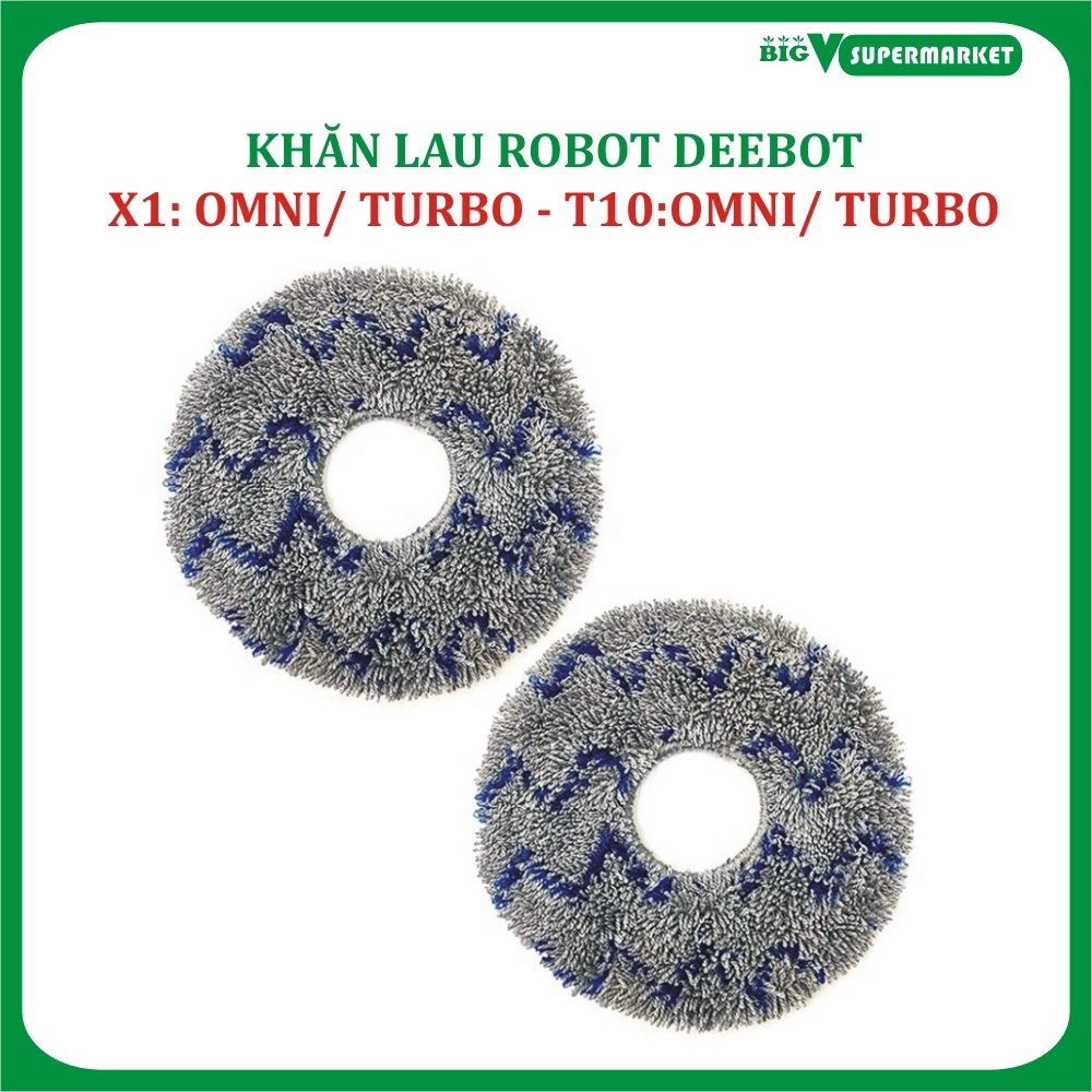 Khăn lau, Giẻ lau robot hút bụi Ecovacs Deebot T10 Turbo - T10 Omni - X1 OMNI - X1 TURBO ...
