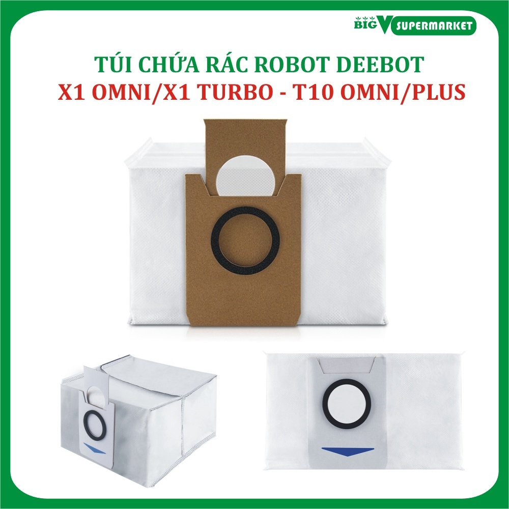 Túi chứa rác dành cho thùng rác tự động Robot Ecovacs Deebot T10 Plus ...