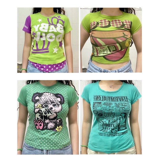Áo baby tee 2hand, bbtee secondhand, cute, kawaii, hoạt hình | Shopee ...
