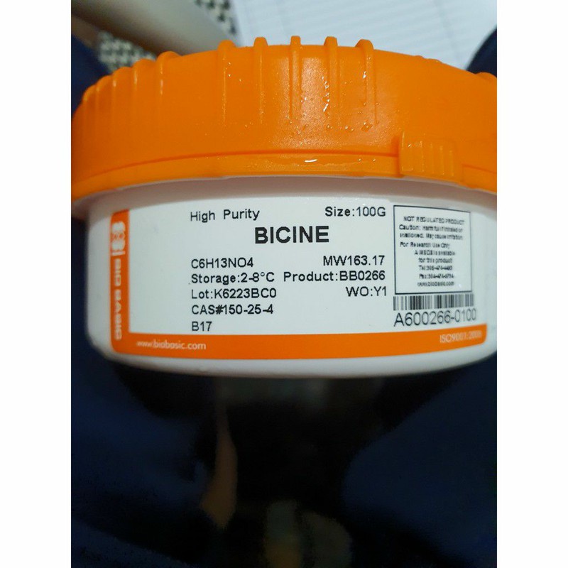 Bicine, mã BB0266, Lọ 100g, CAS: 150-25-4, Hãng BioBasic- Canada ...