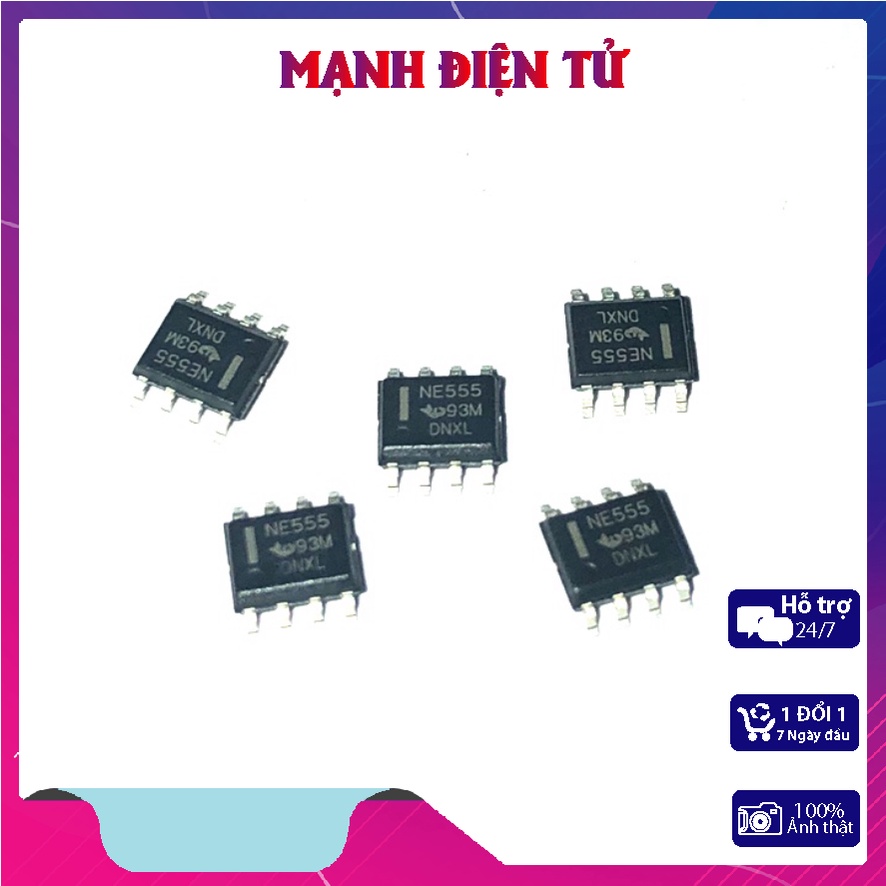 IC tạo xung NE555 SOP8 NE555N IC dao động chân dán | Shopee Việt Nam
