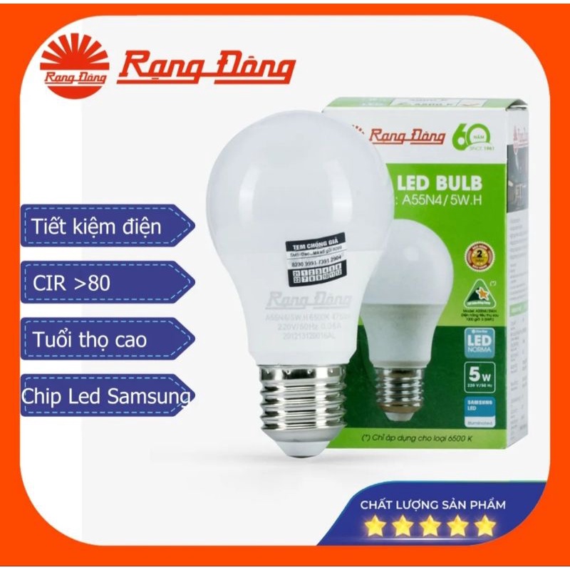 Bóng Đèn LED Bulb Chống Nước Rạng Đông 3W, 5W, 9W, 15W, Chip LED ...