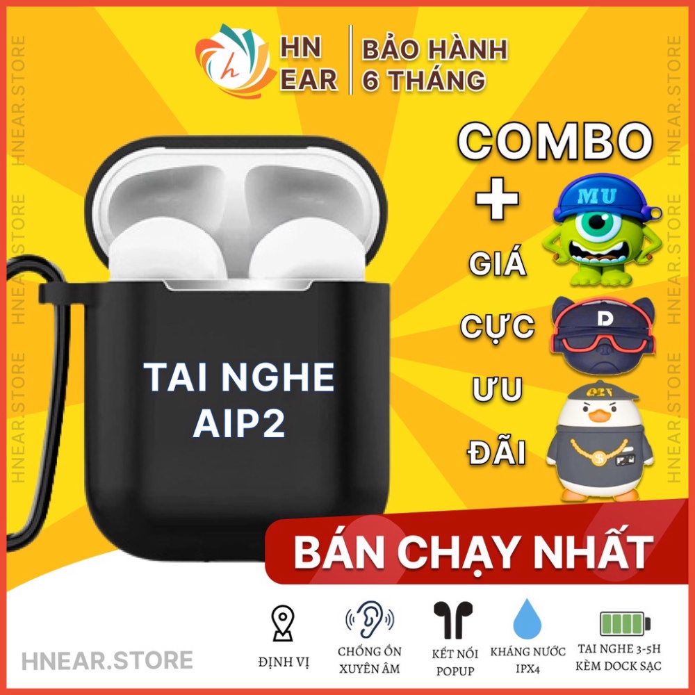 Tai nghe Bluetooth AlP2 Không Dây Full Chức Năng Pin Trâu 4-6h, Định Vị, Đổi Tên, dùng cho mọi ...