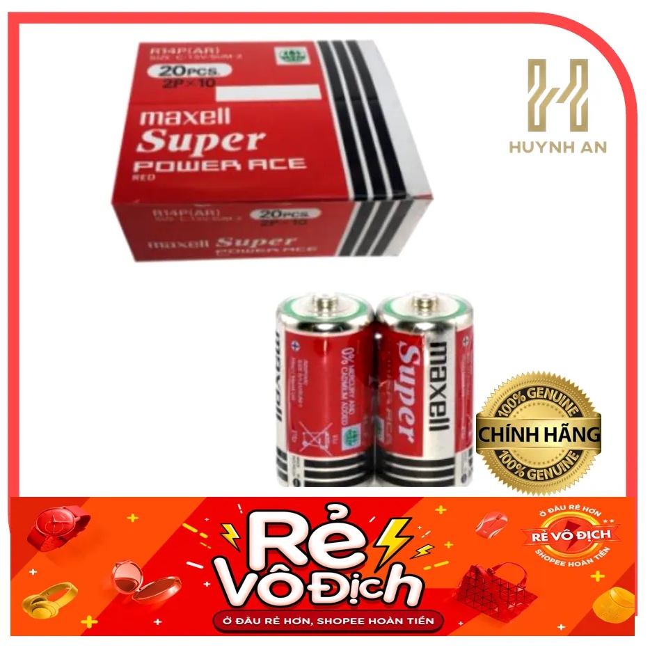 Pin Trung size C MAXELL R14(AR) vỉ 2 viên 1.5V (Nhập Khẩu Indonesia ...