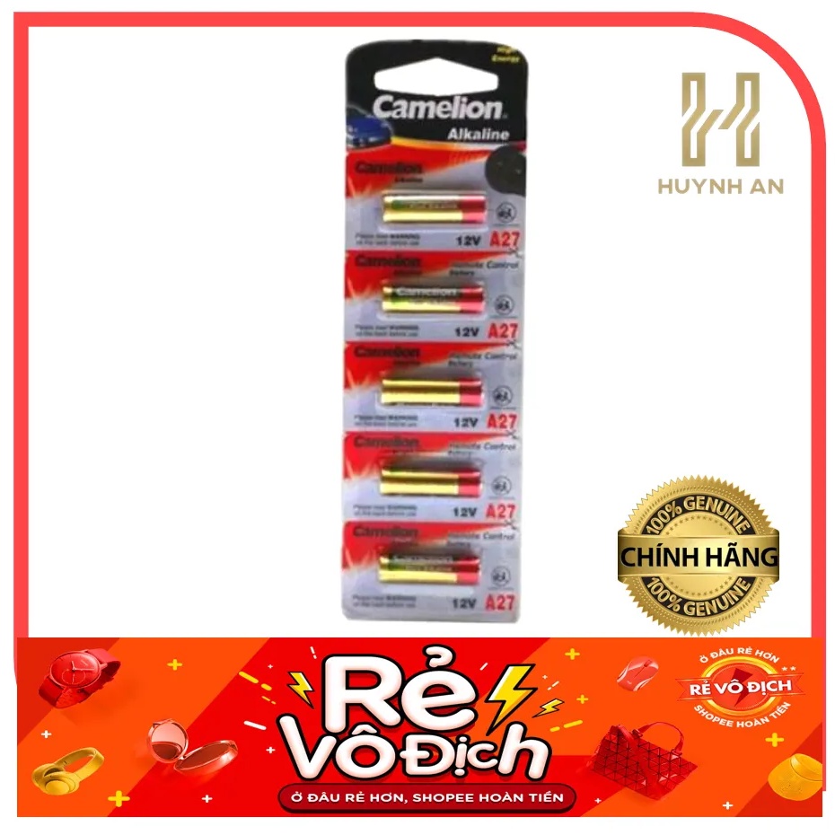 Pin điều khiển cửa cuốn Camelion - A27 Vỉ 5 viên | Shopee Việt Nam