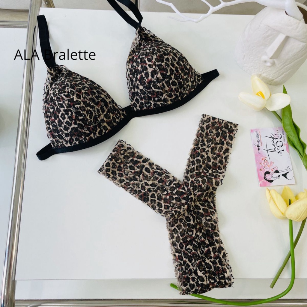 Đồ lót nữ ALA BRALETTE da beo hàng thiết kế bằng chất liệu vải ren ...