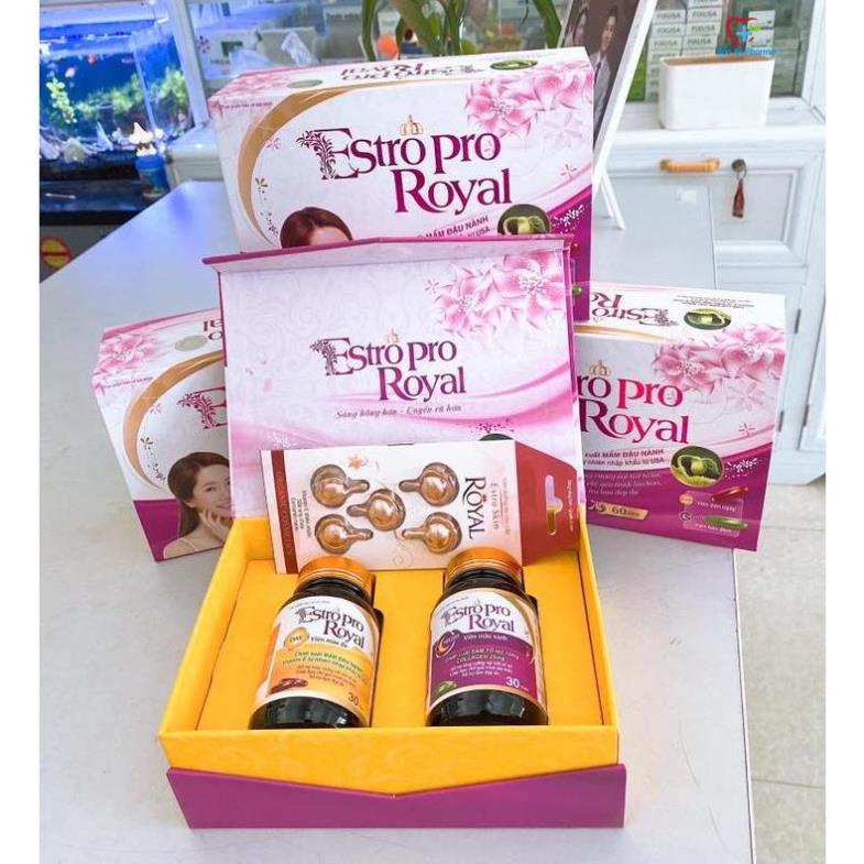 Viên uống nội tiết ESTRO PRO ROYAL tăng cường nội tiết tố nữ, giảm lão ...