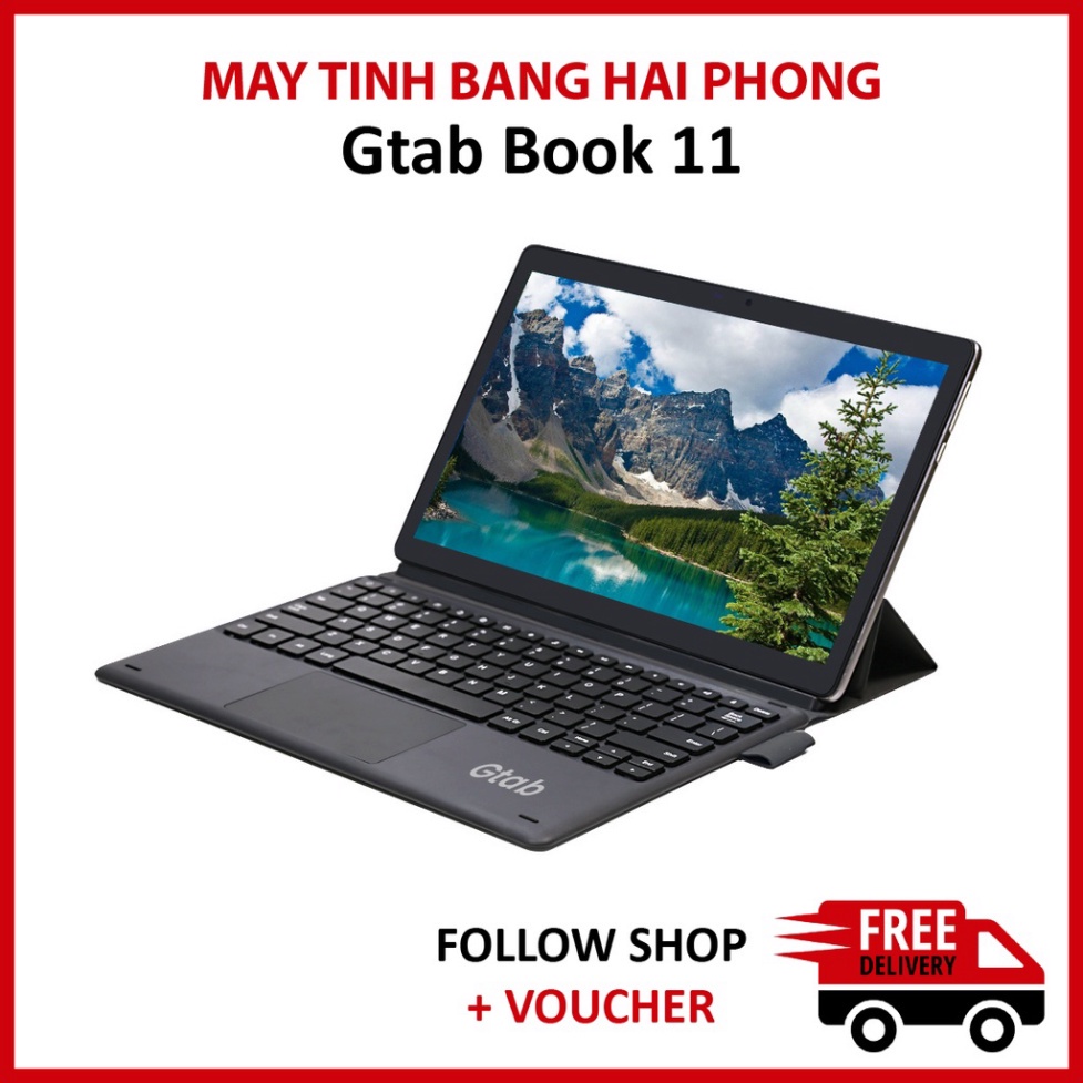 Máy tính bảng Gtab Book 11 ram 4/64GB kèm bàn phím ( 4G + Wifi ...