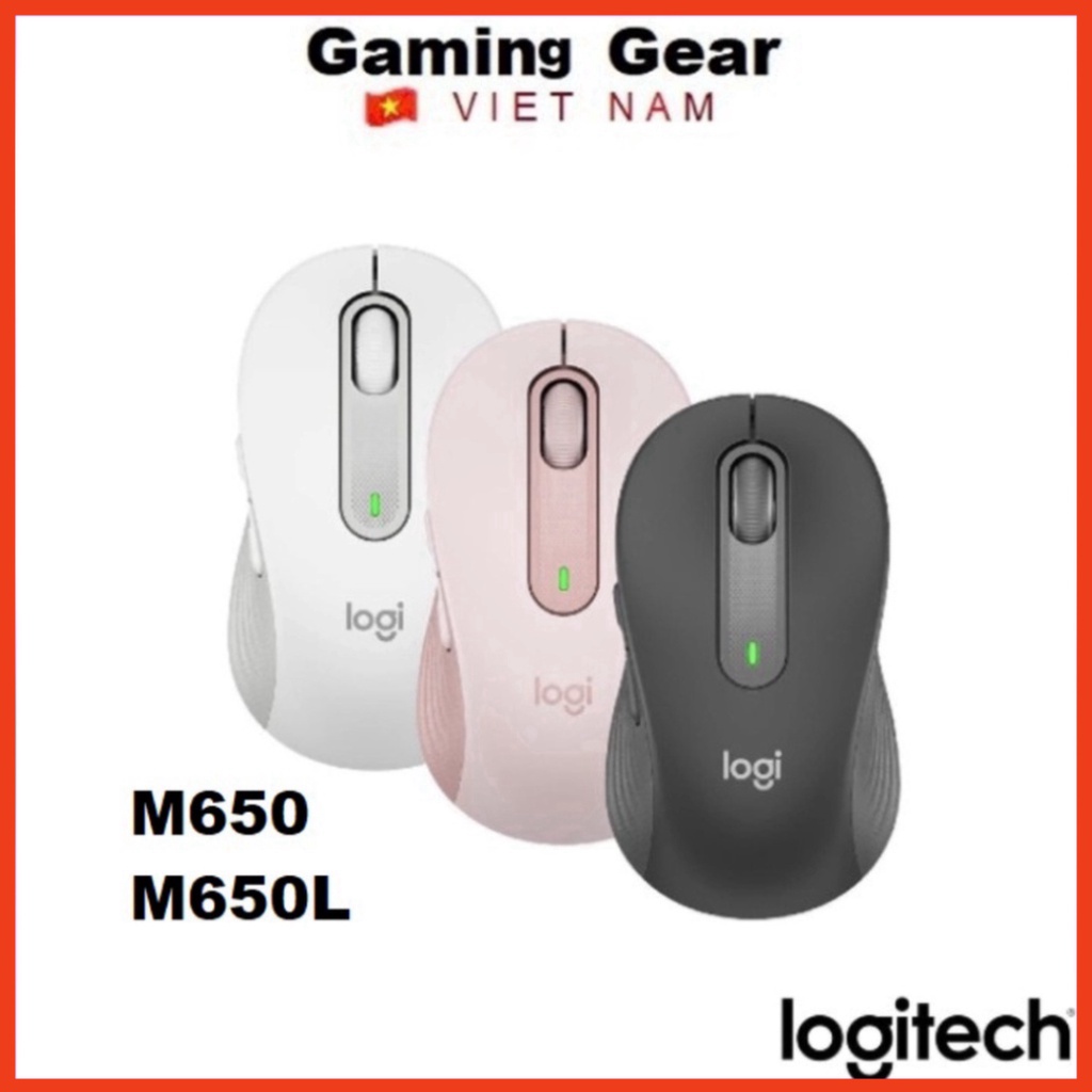 Chuột không dây bluetooth Logitech Signature M650 - Cuộn SmartWheel, giảm ồn, các nút trợ năng ...