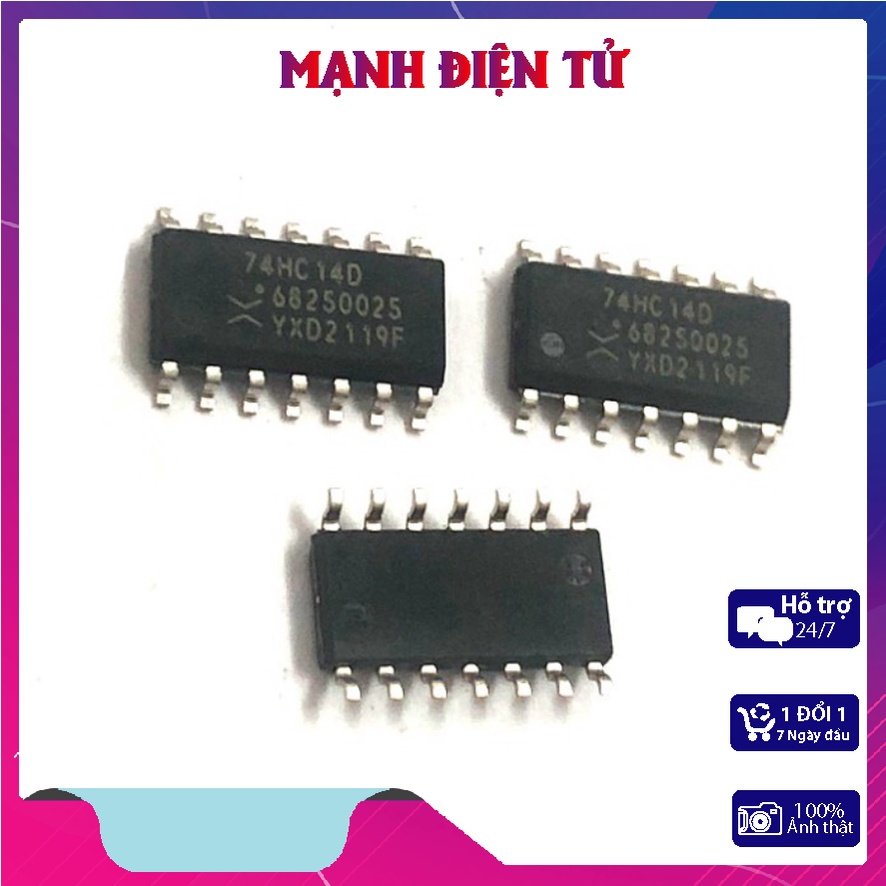 74HC14D, 74HC14 IC Số SOP-14, Hàng Mới Chính Hãng (SHIP TỪ 10 CHIẾC ...