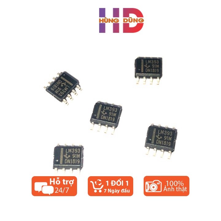 LM393 LM393M SOP-8 IC khuếch tán thuật toán chân dán mới chính hãng | Shopee Việt Nam