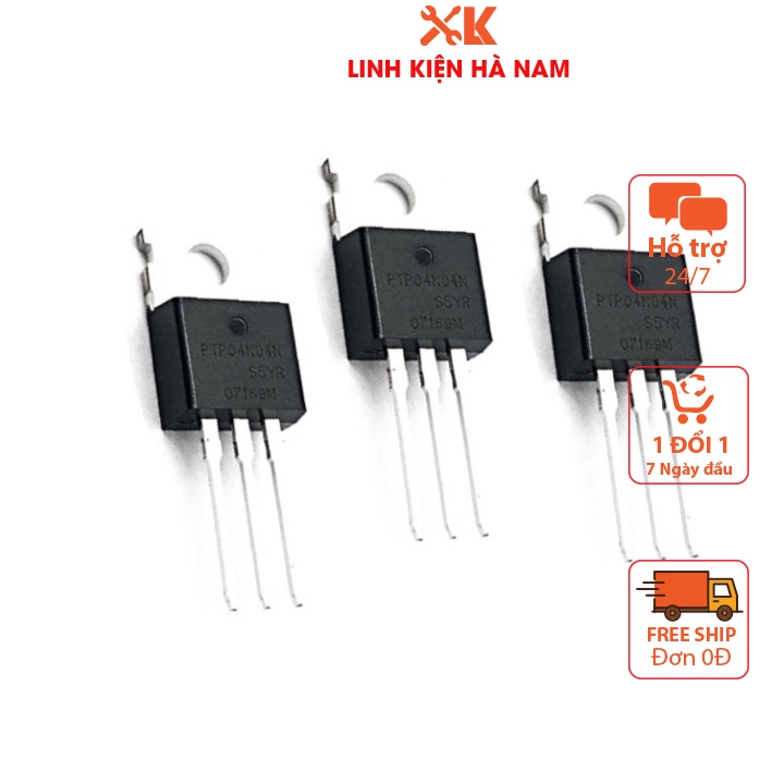 Combo 5 Con mosfet ptp04n04n 206a 40v TO-220 mới chính hãng linh kiện ...