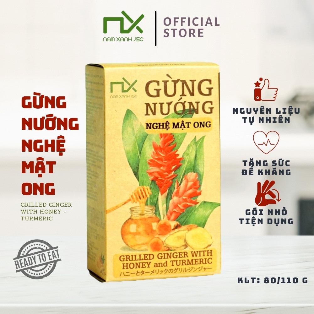Nam Xanh Gừng Nướng Nghệ Mật Ong 80g(110g) | Shopee Việt Nam