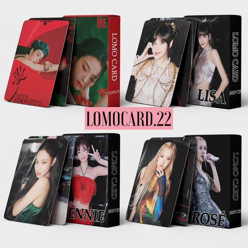 Hộp 54 ảnh Lomo Card cán mờ 2 mặt Jisoo ROSÉ JENNIE LISA thành viên ...