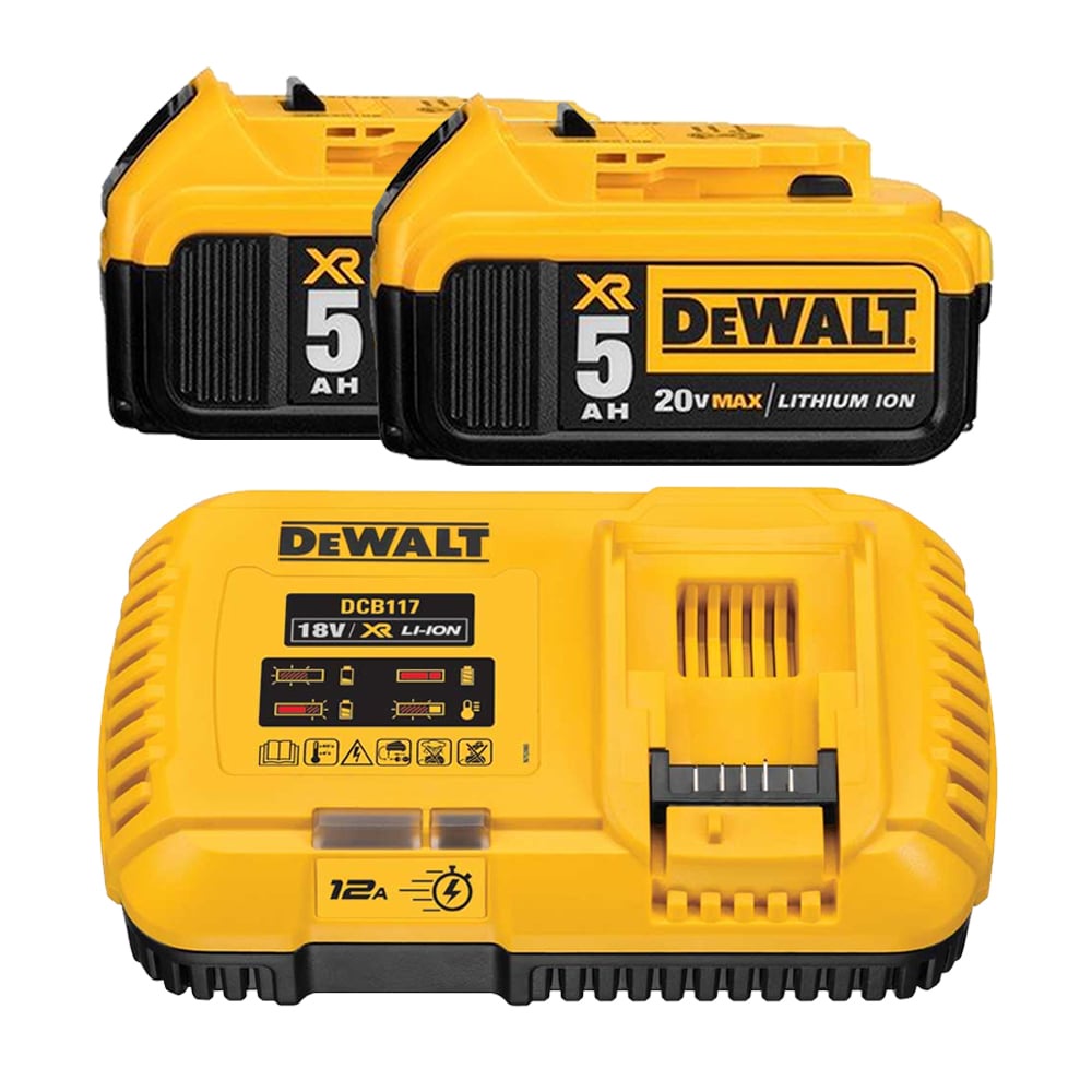 Combo Sạc siêu nhanh DCB117 & 2 Pin DCB184 20V 5Ah Dewalt | Shopee Việt Nam