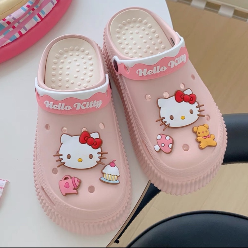 {LOẠI 1 TÚI ZIP}Dép sục,dép cross hình Hello Kitty dễ thương phong cách ...