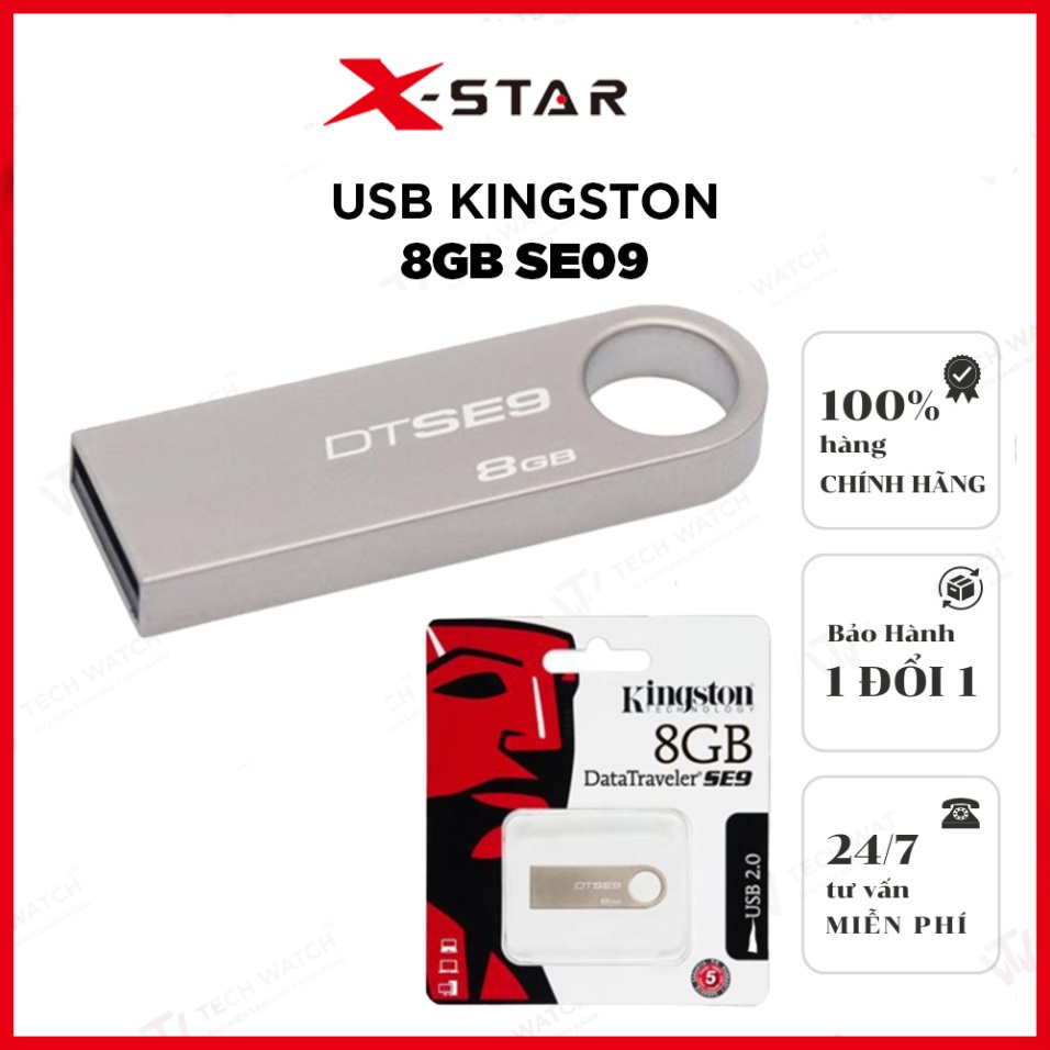 [LỖI 1 ĐỔI 1] USB Kingston 8gb SE09 ( Hàng đủ dung lượng ) | Shopee ...