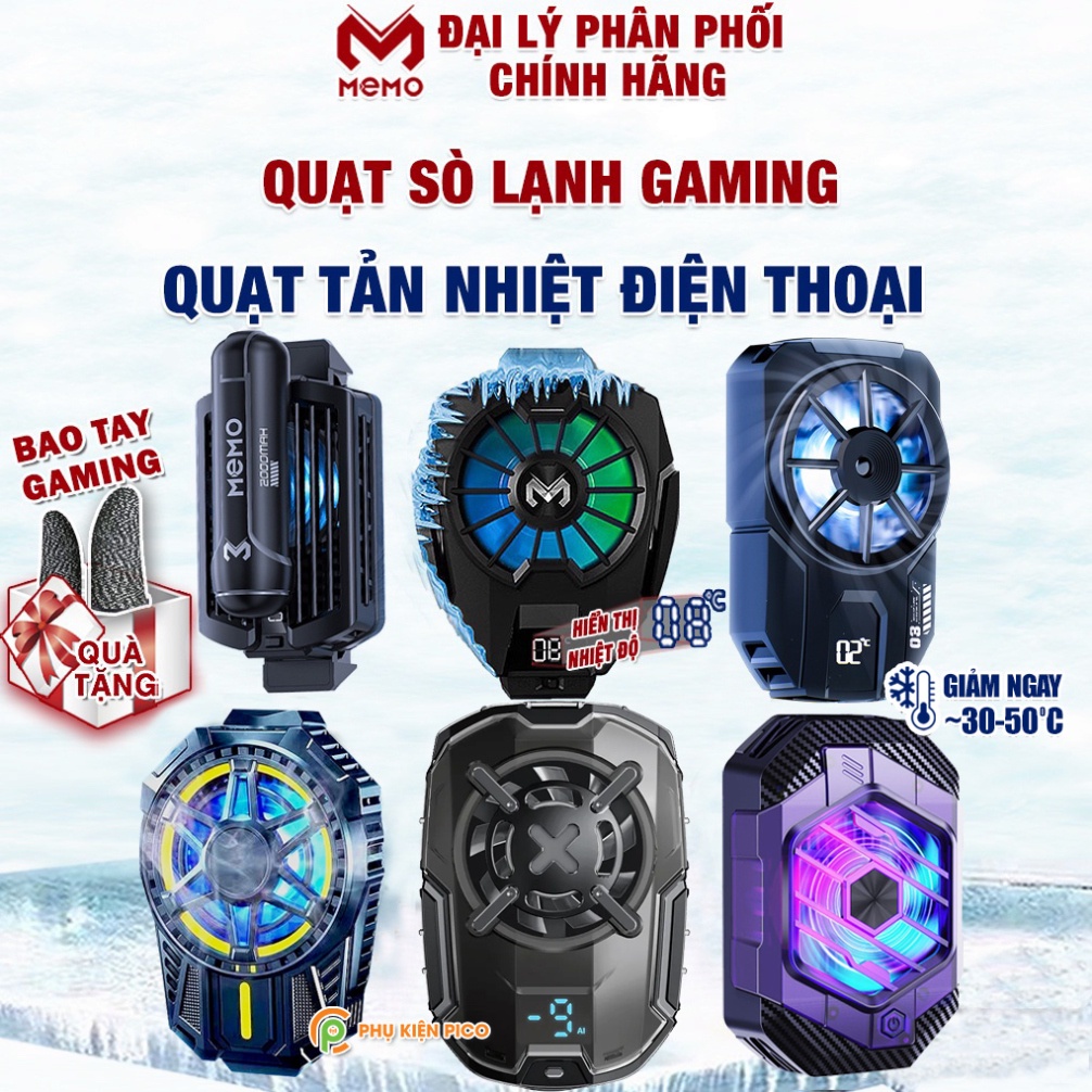 Quạt Tản Nhiệt điện Thoại Sò Lạnh Memo Dl05 Dl10 Dl06 Dla3 Ak03 Dl07