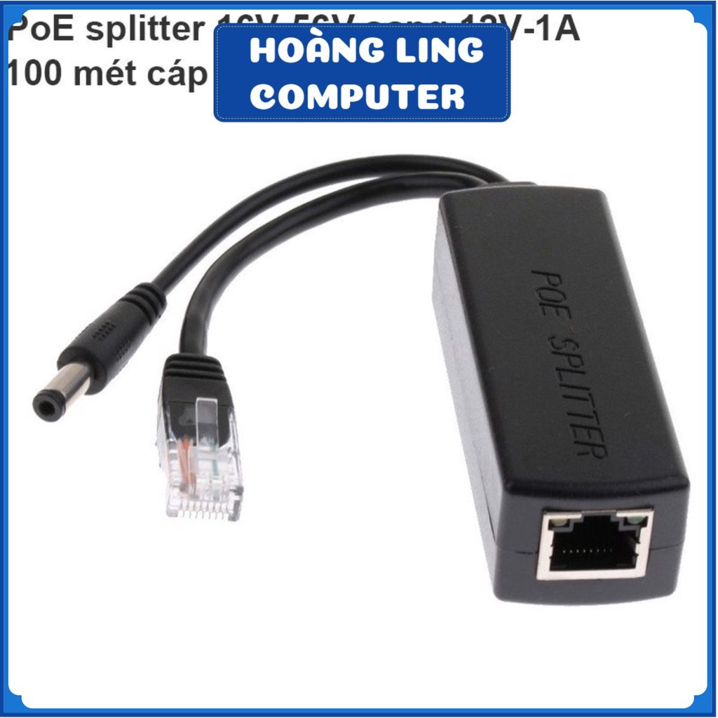 Balun chuyển đổi POE cho Camera IP Khoảng cách truyền 80M Jack POE Cấp ...