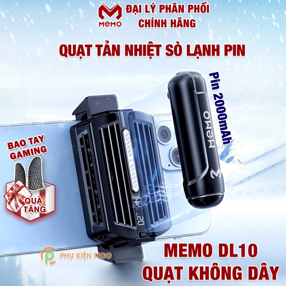Quạt tản nhiệt điện thoại Memo DL05 / DL06 / DL07 / DL08 / DL10 / DLA2 ...