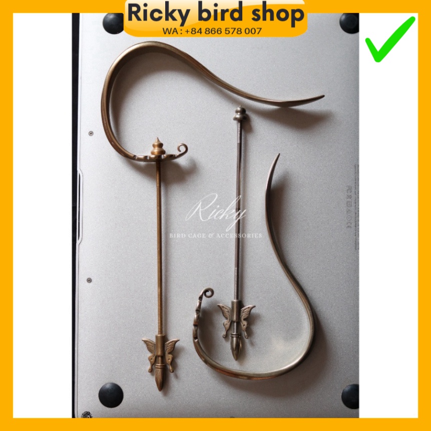 Móc lồng chim chào mào Ricky, Móc đồng tàu vip cho lồng họa mi, chòe ...